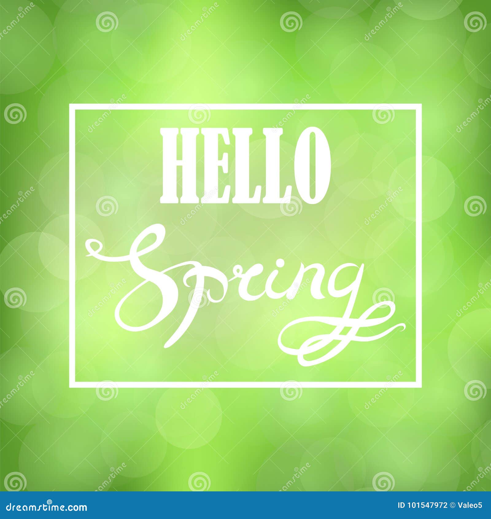 Spring Lettering Design stock illustration. Illustration of light ...