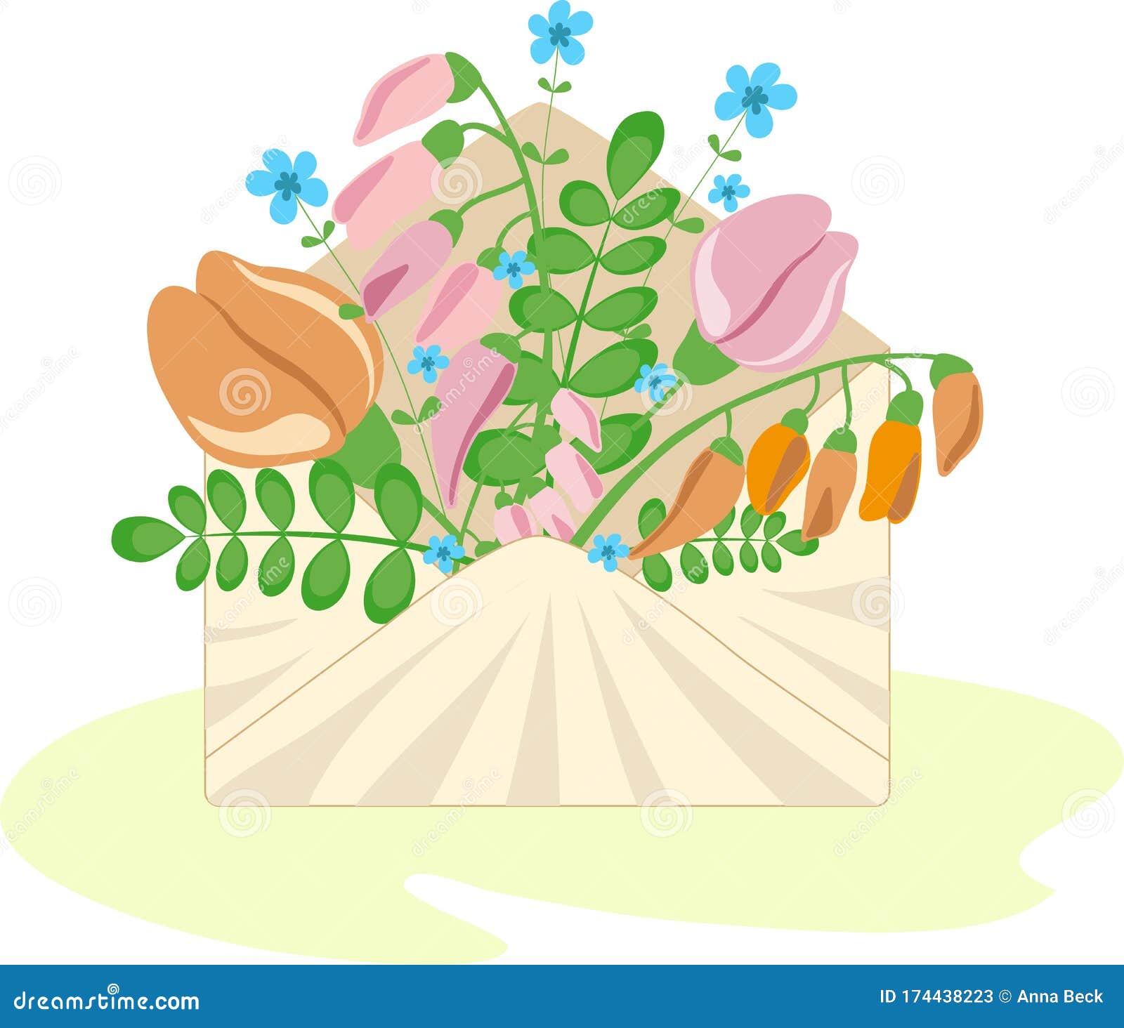 Spring Lettering and Flowers Vector Image Stock Vector - Illustration ...