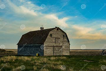 Barns of the Prairies in Springtime Stock Image - Image of decrepit ...