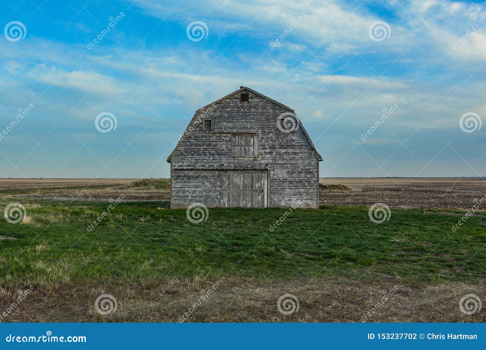 Barns of the Prairies in Springtime Stock Photo - Image of light, decay ...