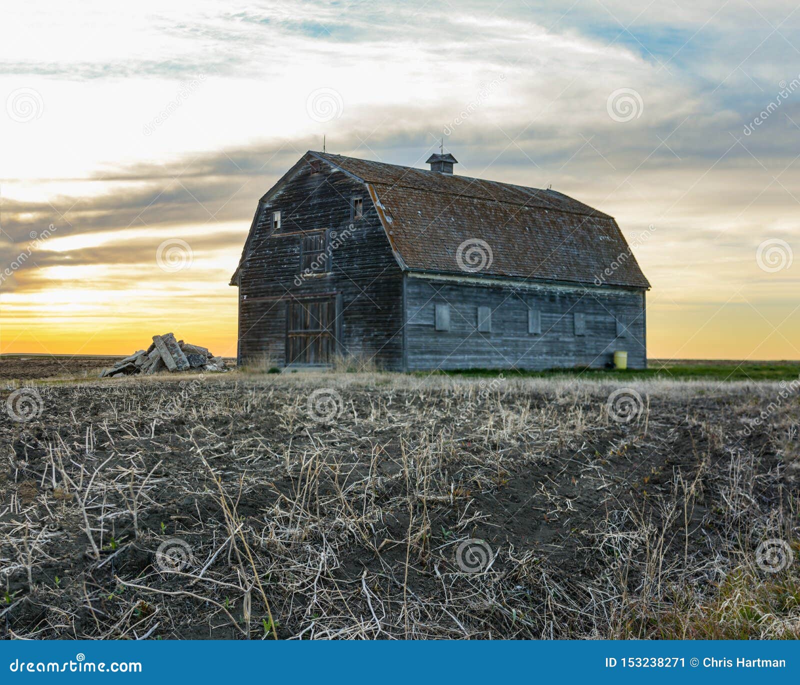 Barns of the Prairies in Springtime Stock Image - Image of landscape ...