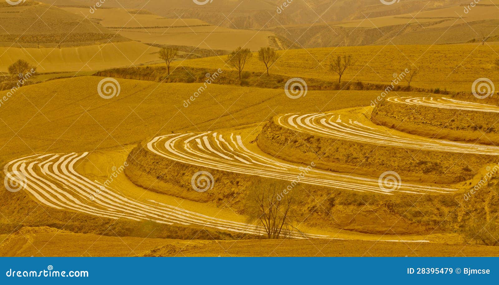 Loess Plateau Scenery Royalty-Free Stock Photography | CartoonDealer ...