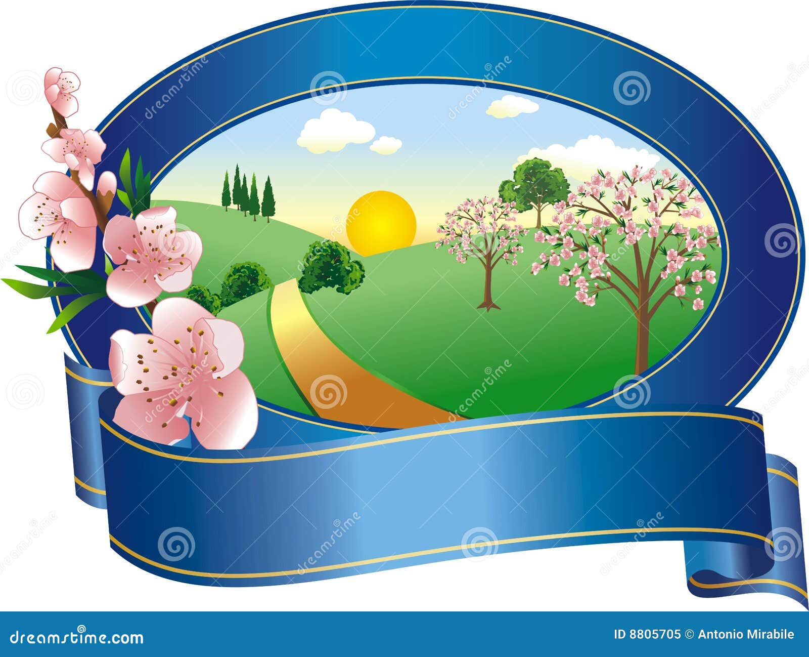 Spring logo stock illustration. Illustration of symbol - 8805705
