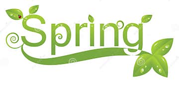 Spring logo design stock vector. Illustration of decorative - 13350112