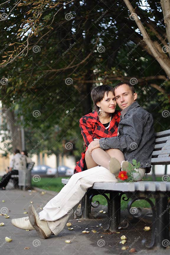 Spring. Love. bench stock photo. Image of passion, embracing - 18497992