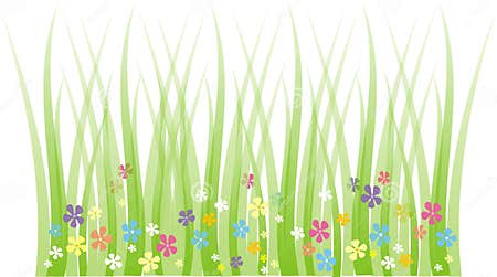 Spring meadow stock vector. Illustration of blossom, grasses - 621998