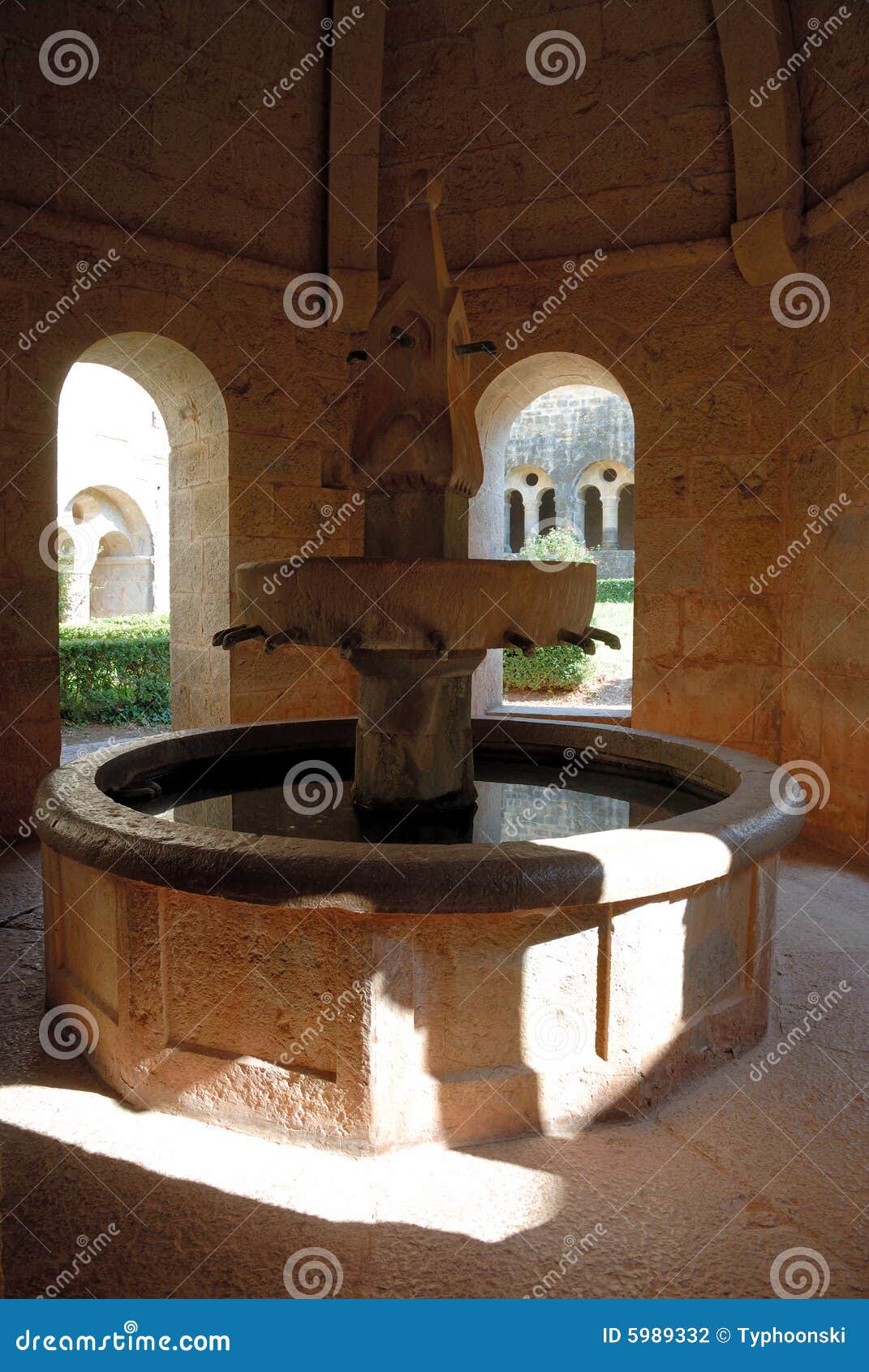 Spring in the Medieval Cloister Stock Photo - Image of convent, french ...