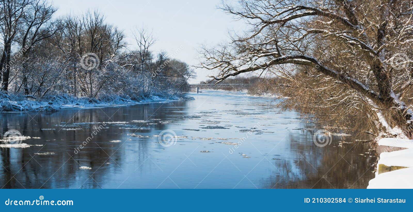 Spring Ice Melting on the River Stock Photo - Image of nature, northern ...