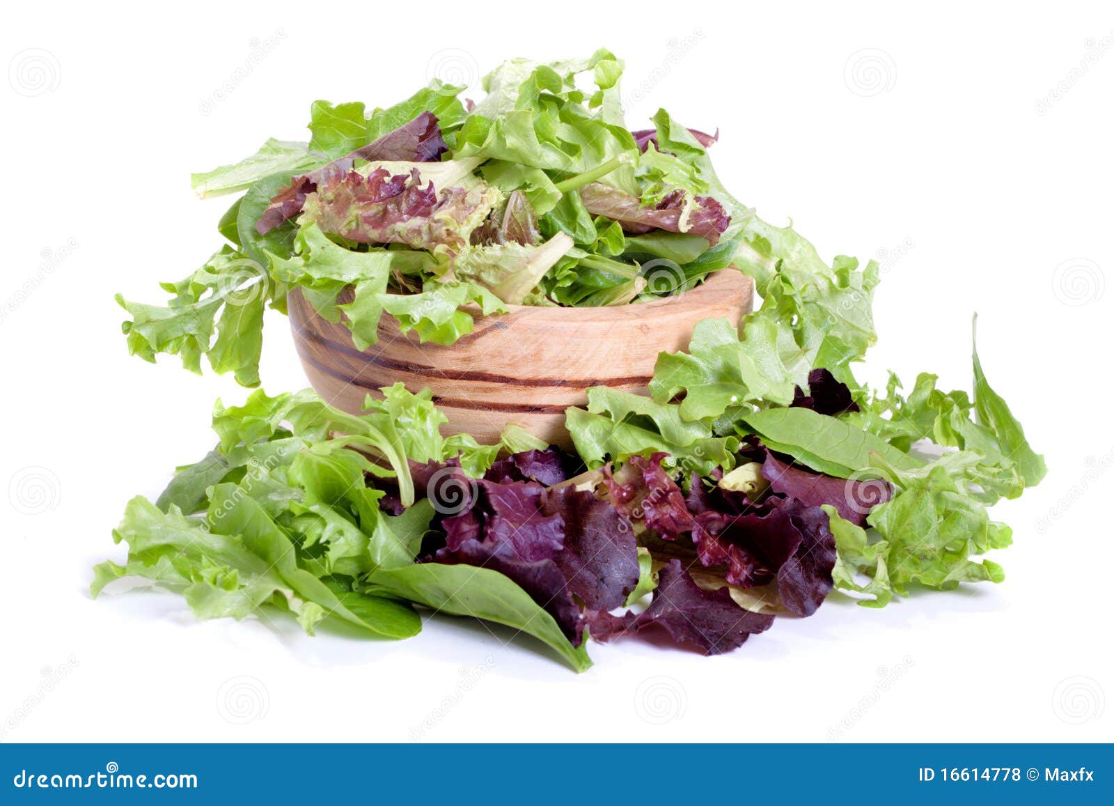 Spring mix salad stock photo. Image of spring, bowl, white - 16614778