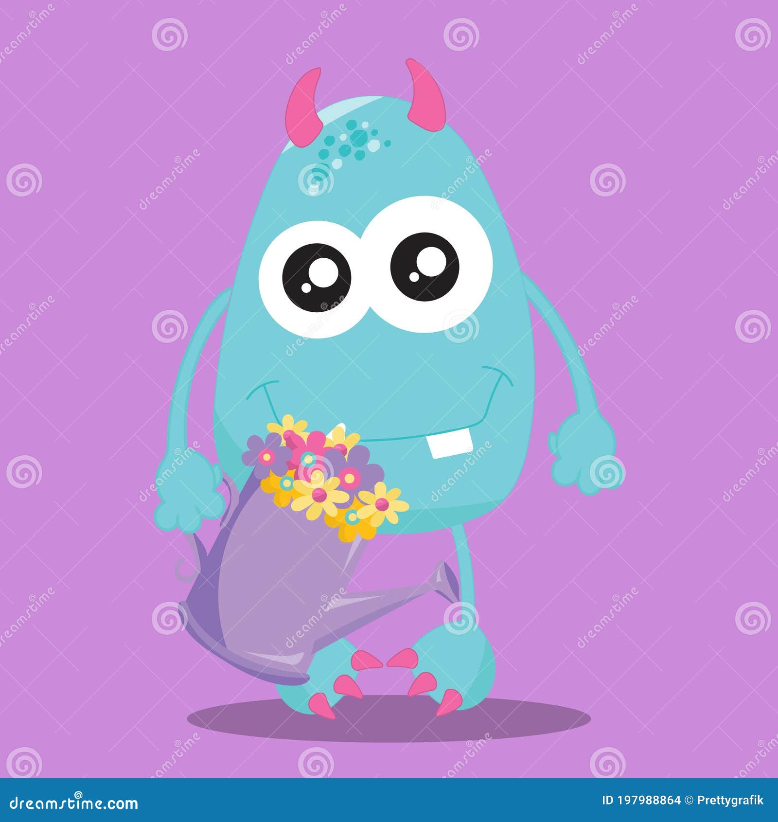 Monster Blue Head Funny Emoticon Smiley, Doodle Icon Image Cartoon ...