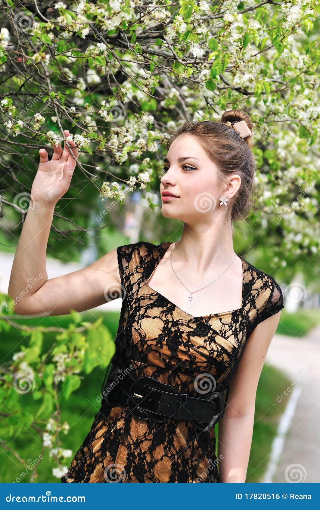 Spring mood stock photo. Image of relaxation, person - 17820516