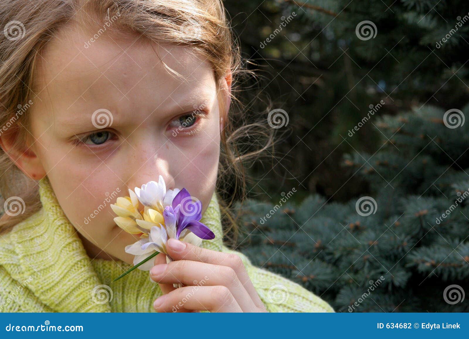 Spring mood stock photo. Image of hold, flowers, bunch - 634682