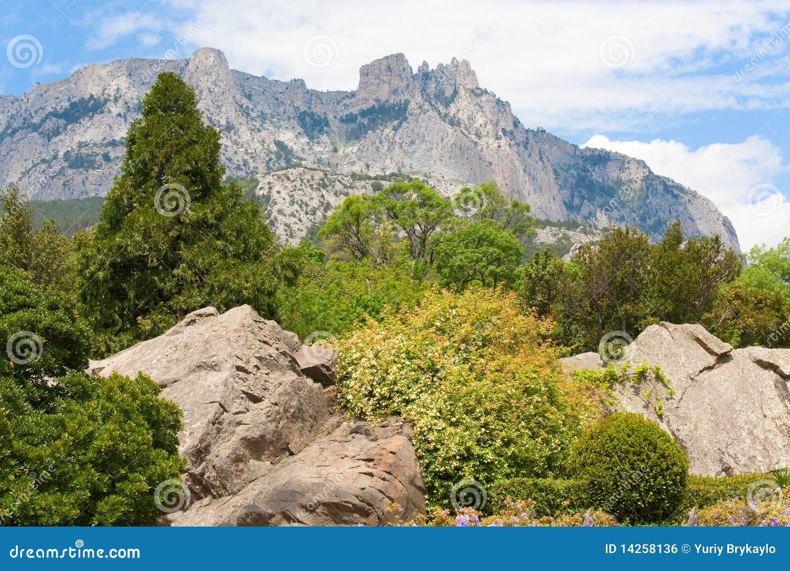 Spring mountain landscape stock photo. Image of rocky - 14258136
