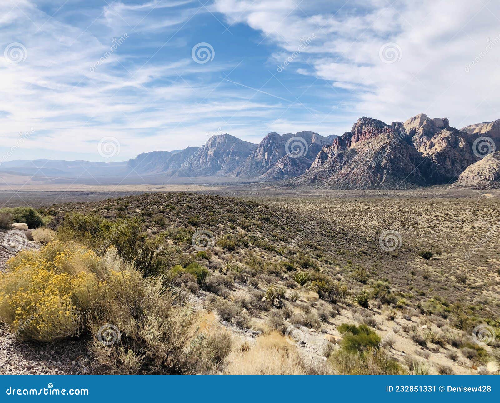 Spring Mountain Range Near Las Vegas Nevada Stock Image - Image of ...