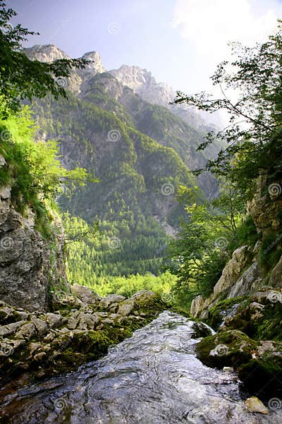 Spring mountains stock image. Image of farm, natural - 20827445