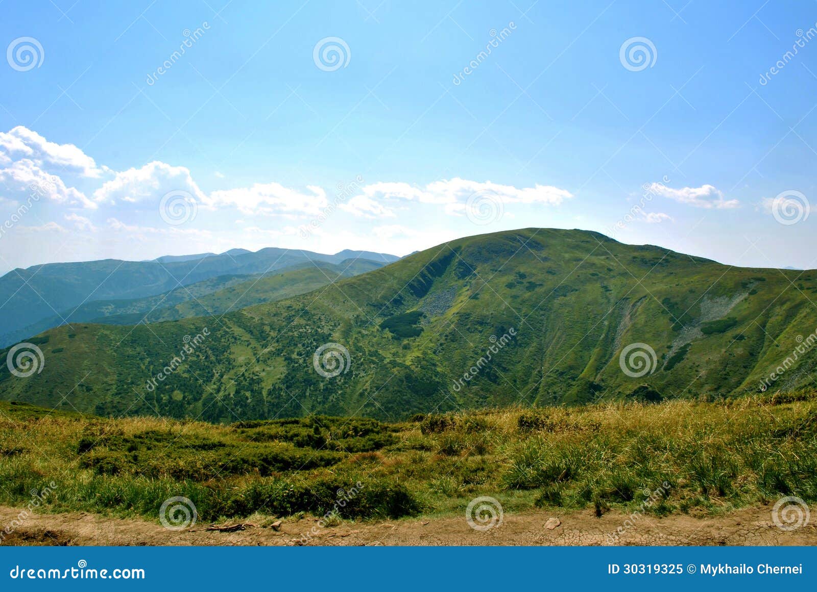Spring Mountains, Goverla in Ukraine. Stock Image - Image of nonurban ...