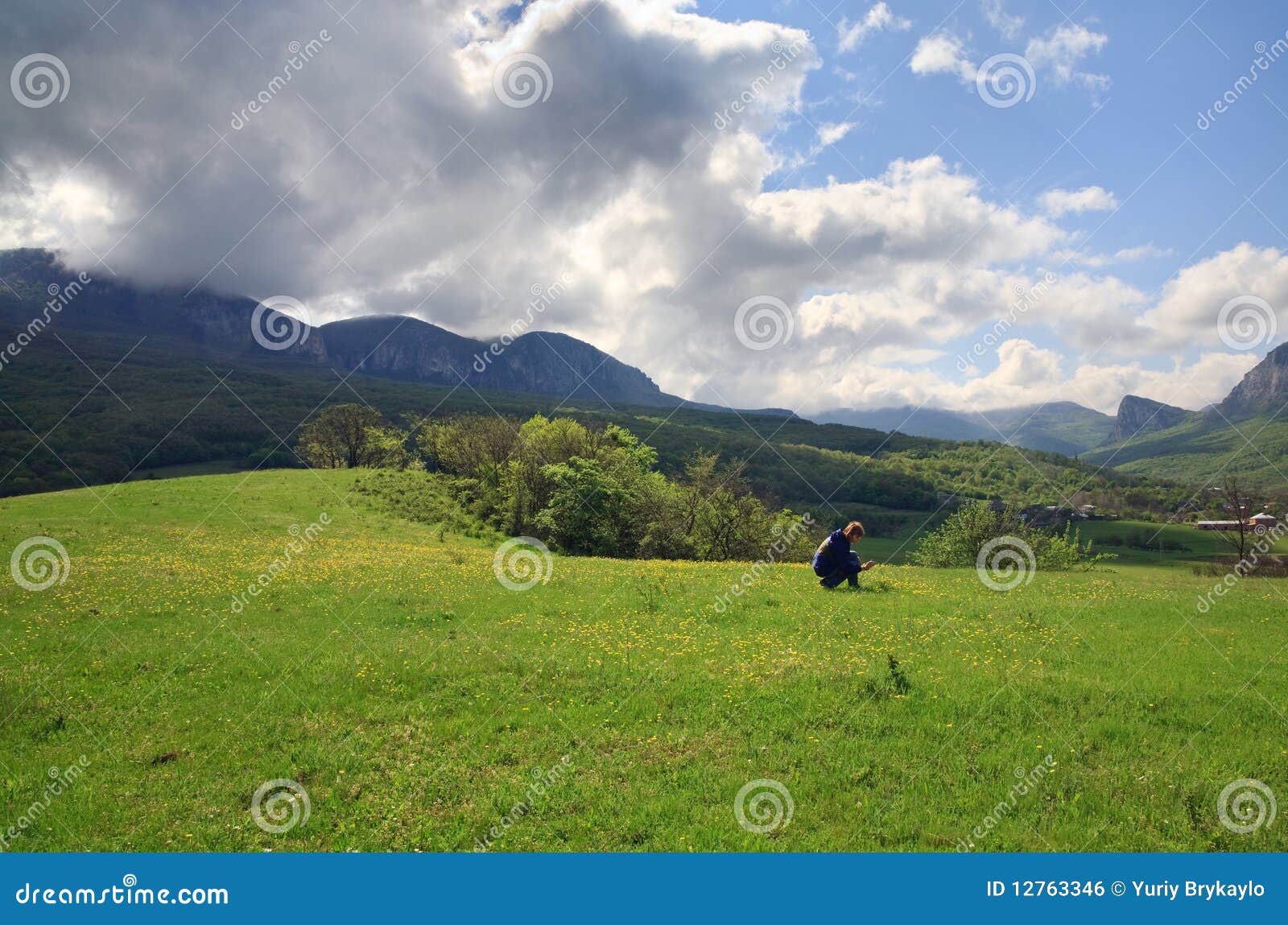 Spring Mountains Landscape (Crimea, Ukraine) Stock Photo - Image of ...