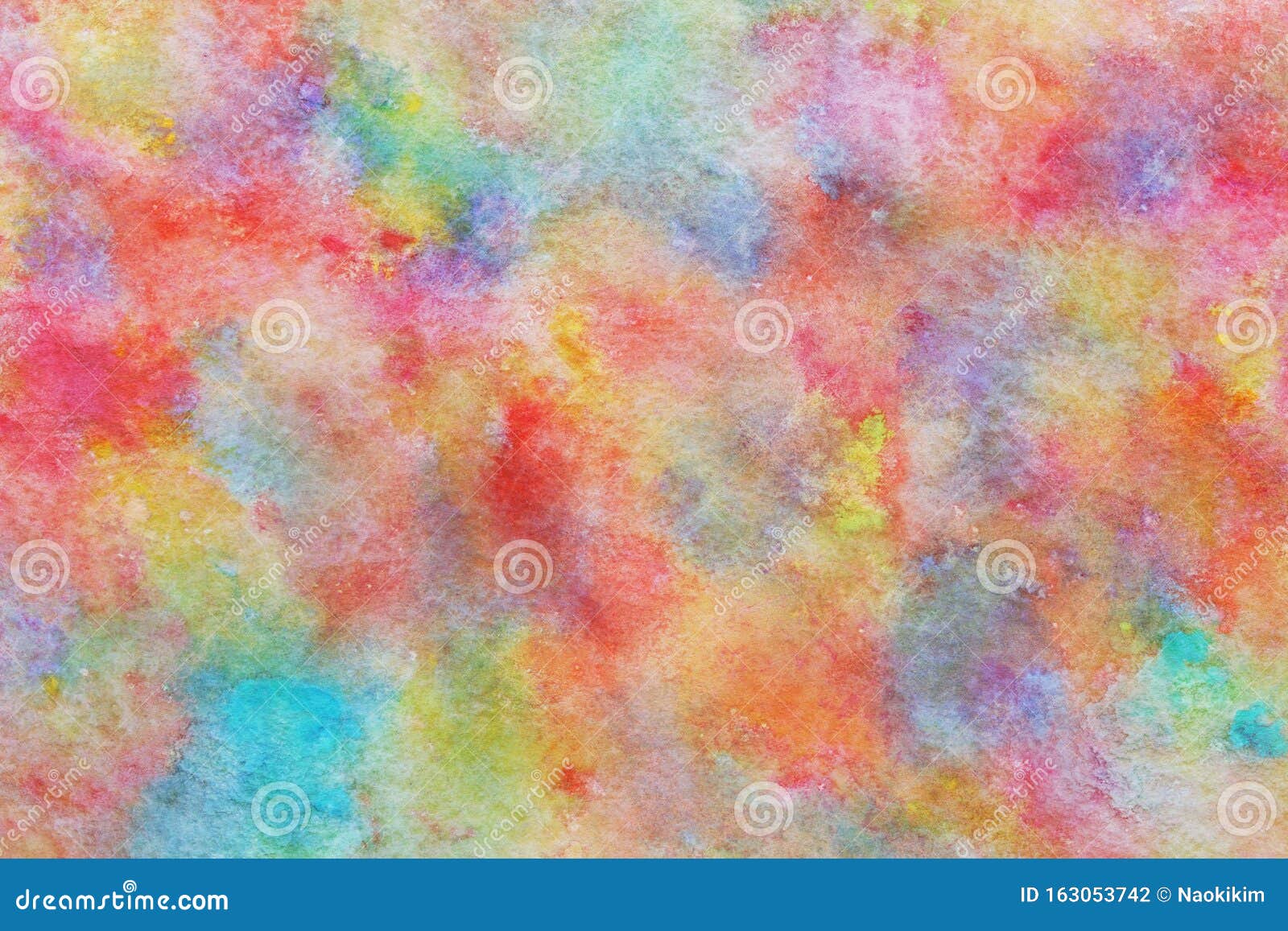 Spring Multi Colored Watercolor Paint Texture Abstract or Vintage ...