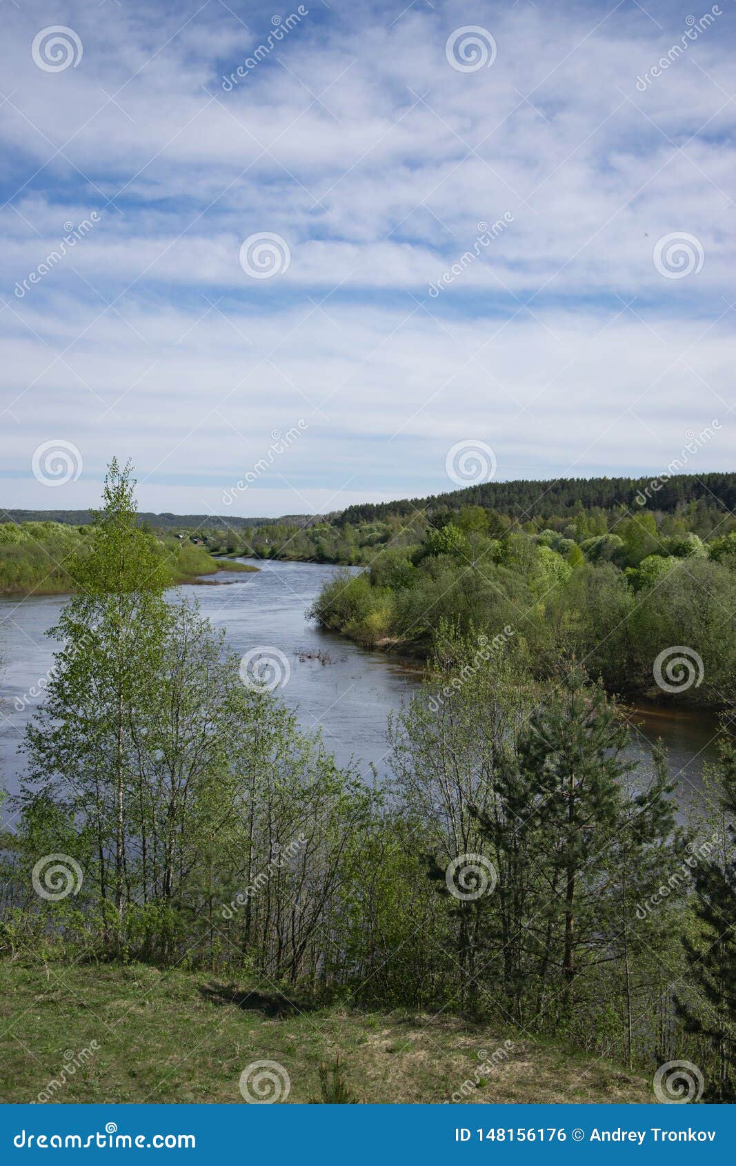 Spring, Nature, Spring Forest, Fields, Lakes and Rivers. Stock Photo ...