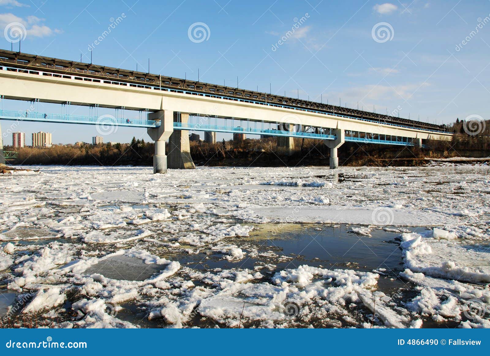 Spring North Saskatchewan Rive Stock Photo - Image of scenery, river ...