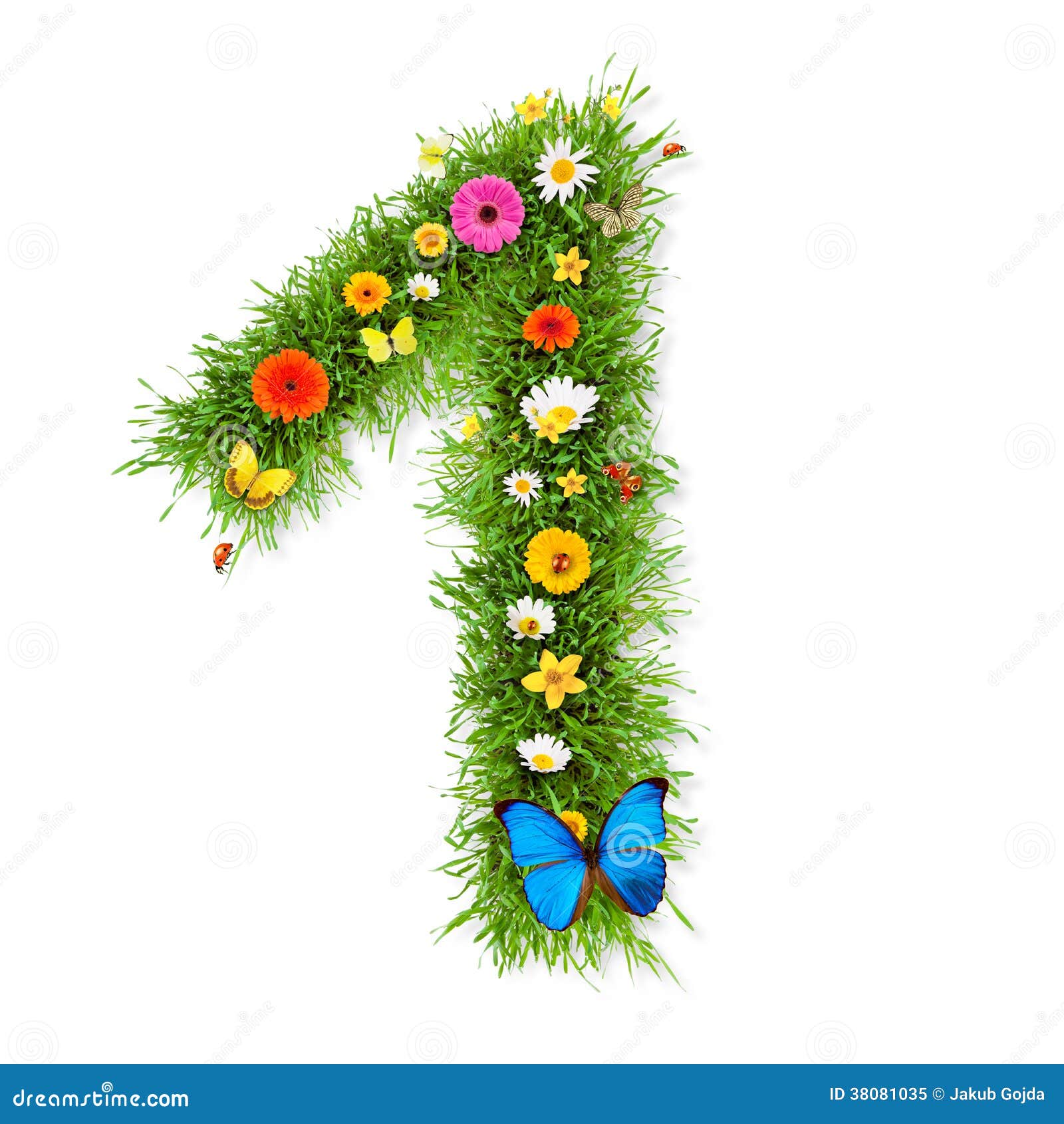 Spring number 1 stock image. Image of natural, abstract - 38081035