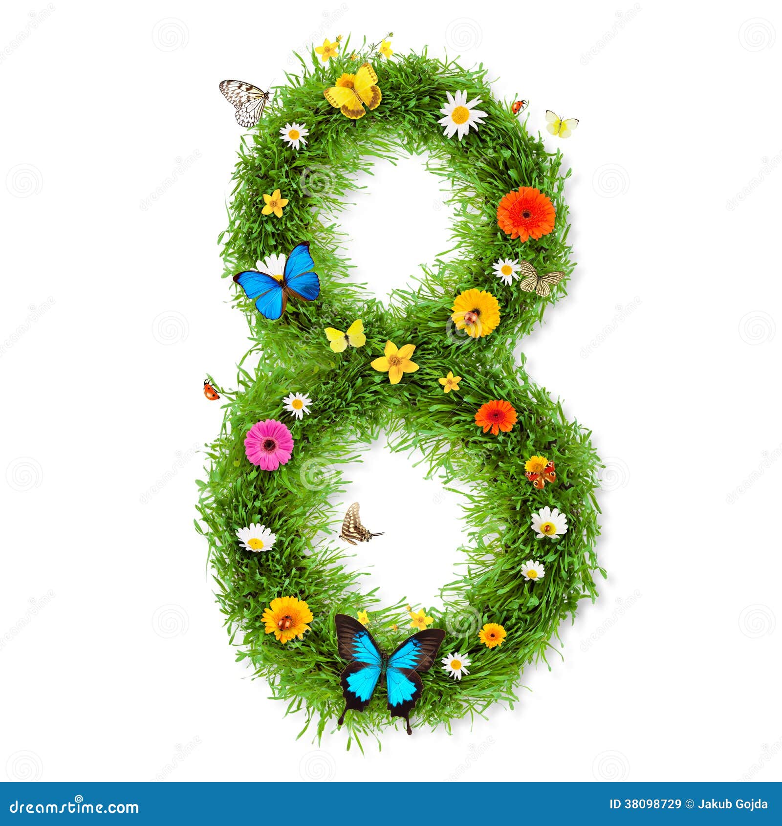 Spring number 8 stock image. Image of environmental, green - 38098729