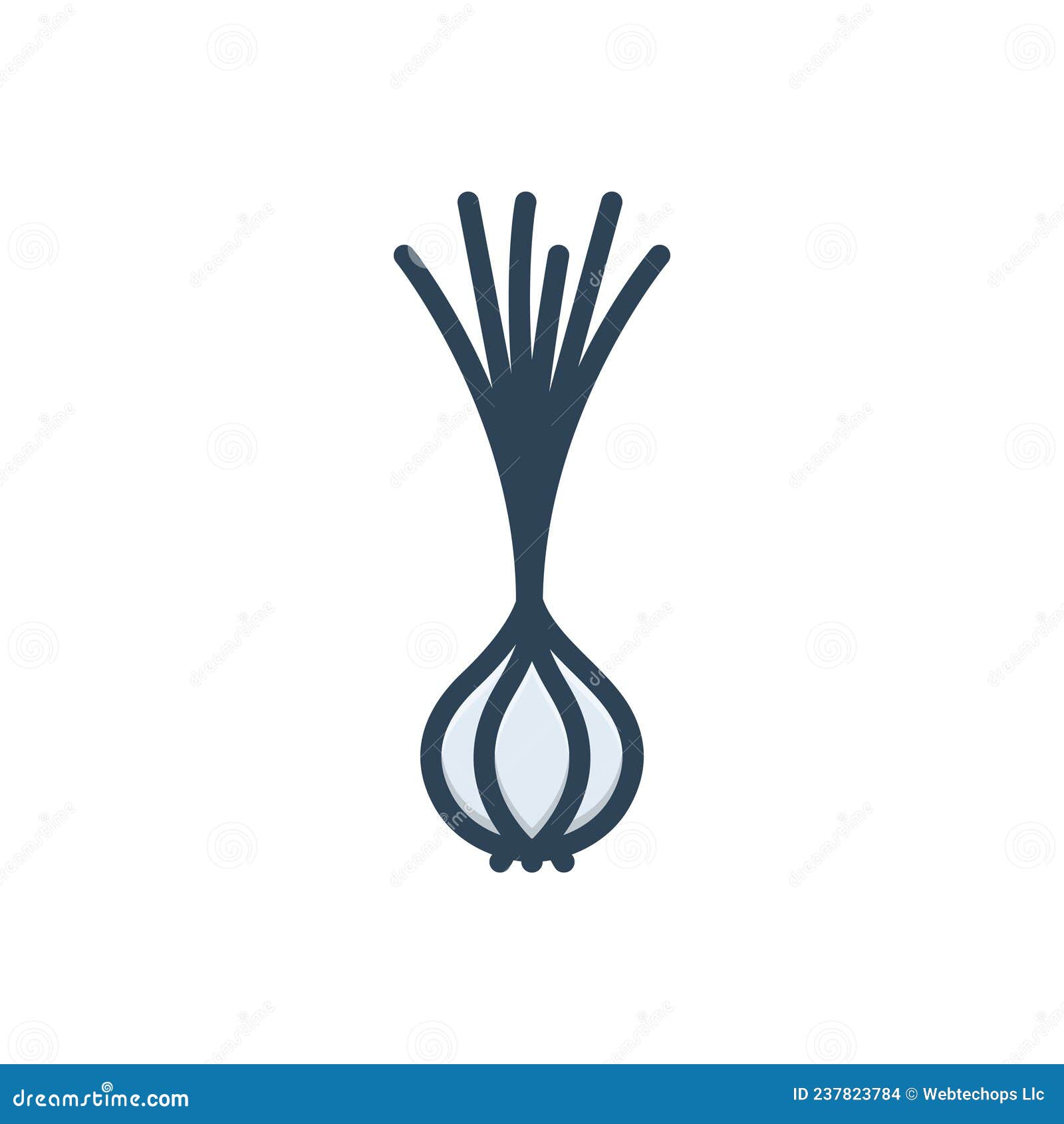 Color Illustration Icon for Spring Onion, Onion and Healthy Stock ...