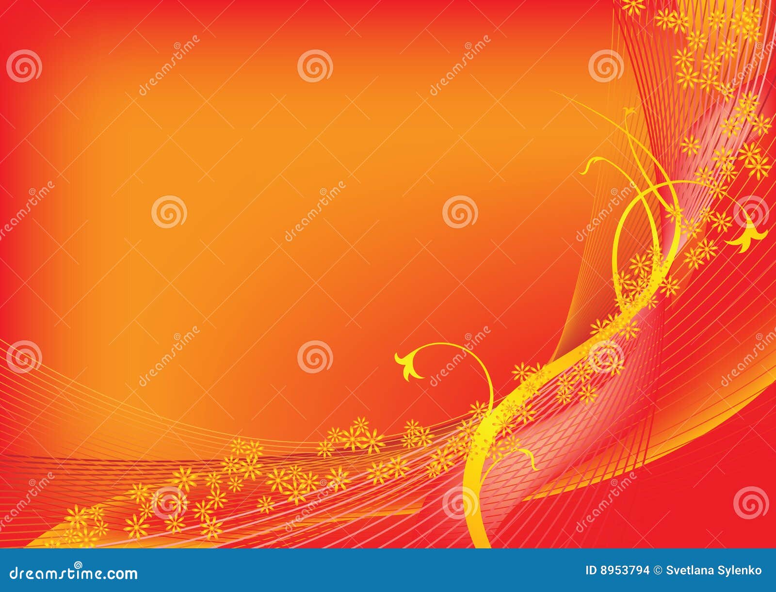 Spring orange background stock vector. Illustration of scope - 8953794
