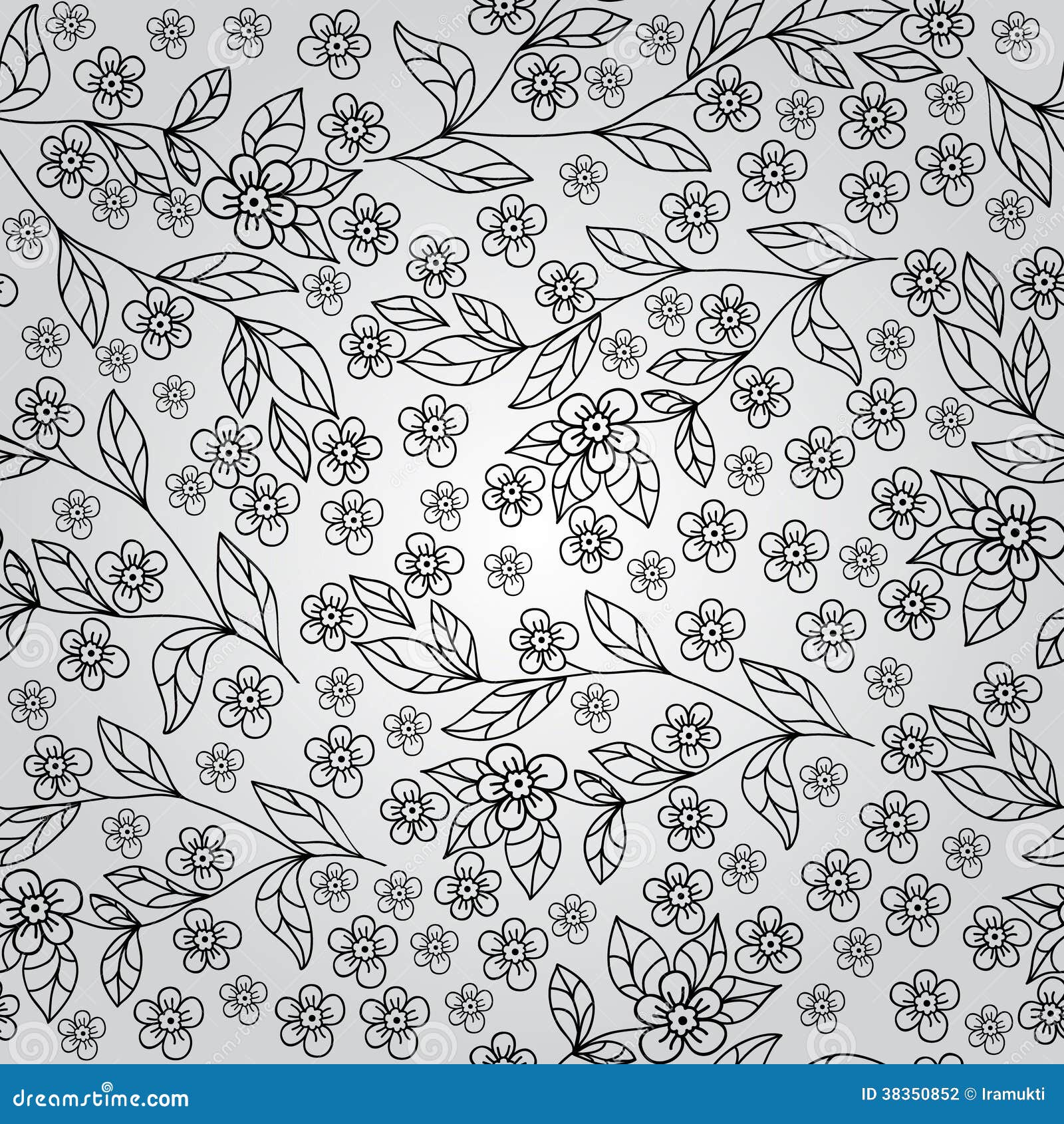 Spring pattern stock illustration. Illustration of drawn - 38350852