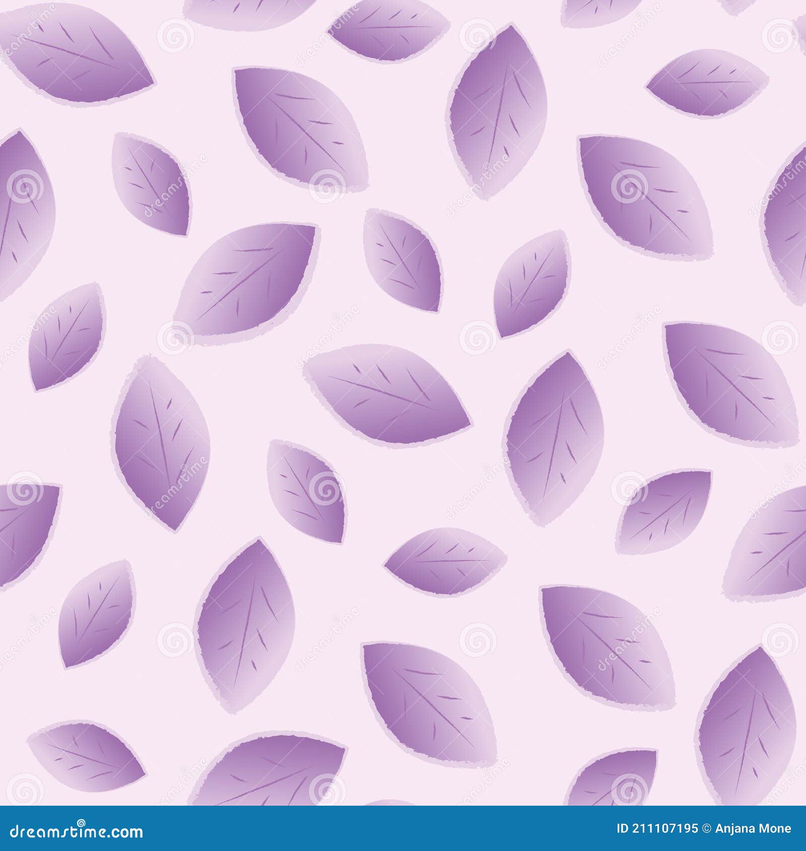 Spring Pattern with Purple Leaves for Design Stock Vector ...