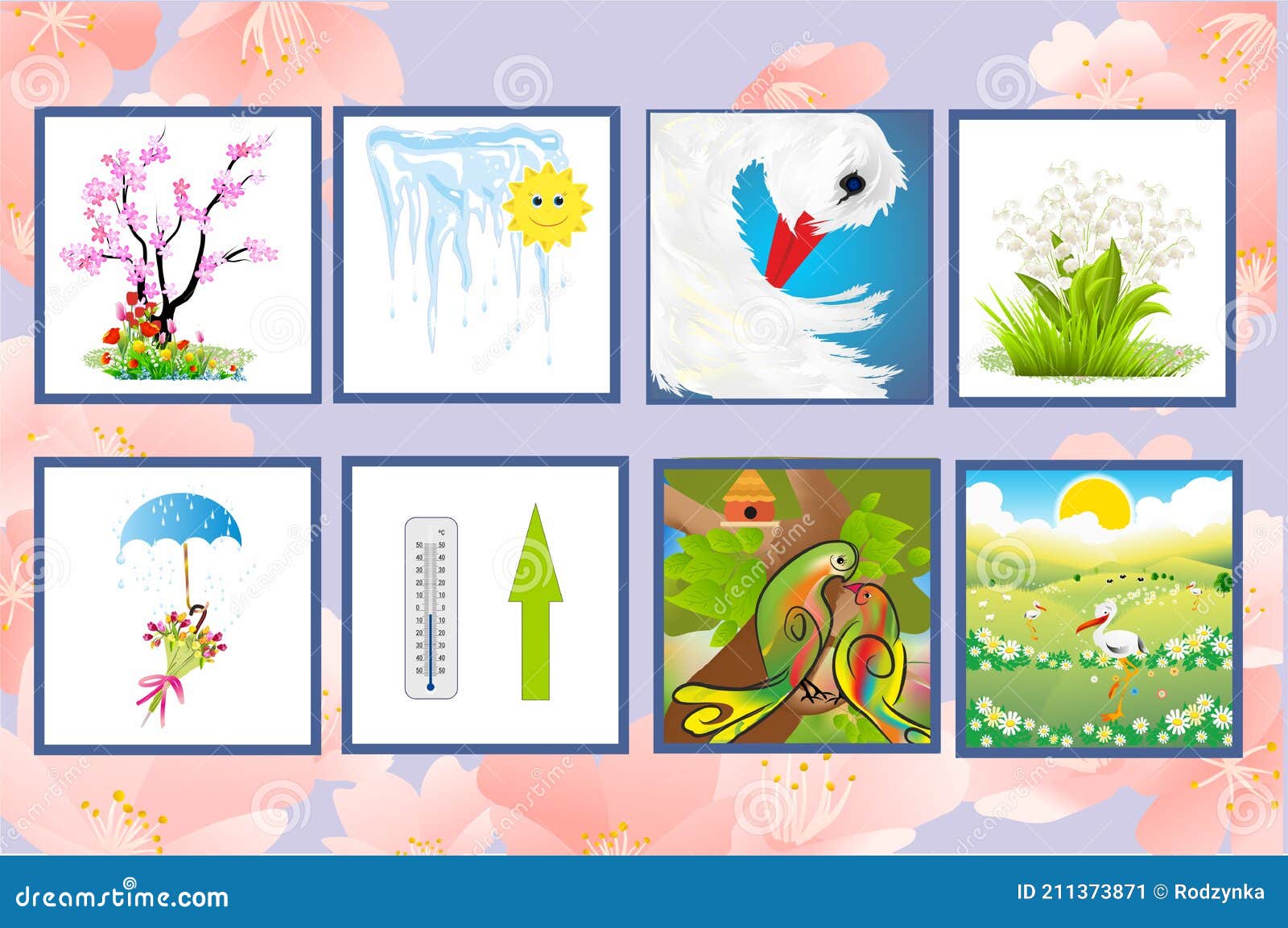 Spring in pictures, stock image. Image of plant, flowers - 211373871