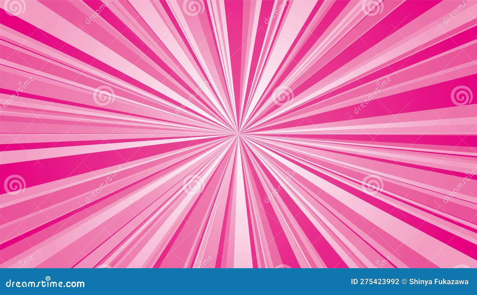 Spring Pink Flash with Gradation -landscape Format Stock Illustration ...