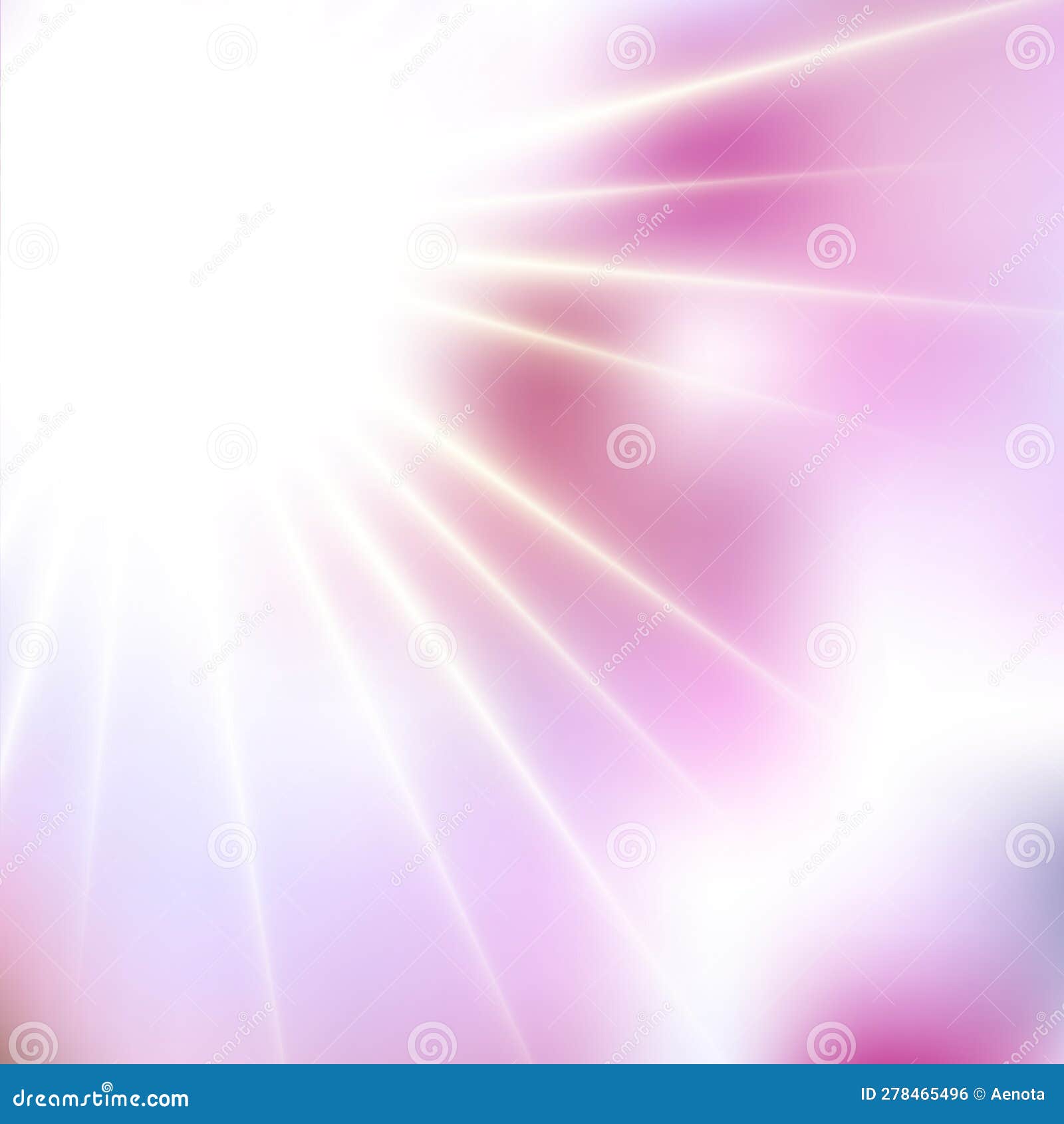 Spring Pink Sunshine Soft Focus Burst Vector Blurred Radiant Sun Rays ...
