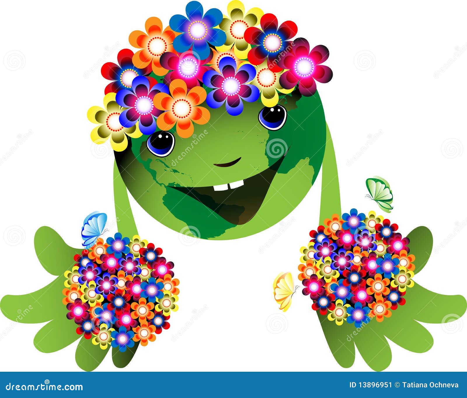 Spring planet stock illustration. Illustration of business - 13896951