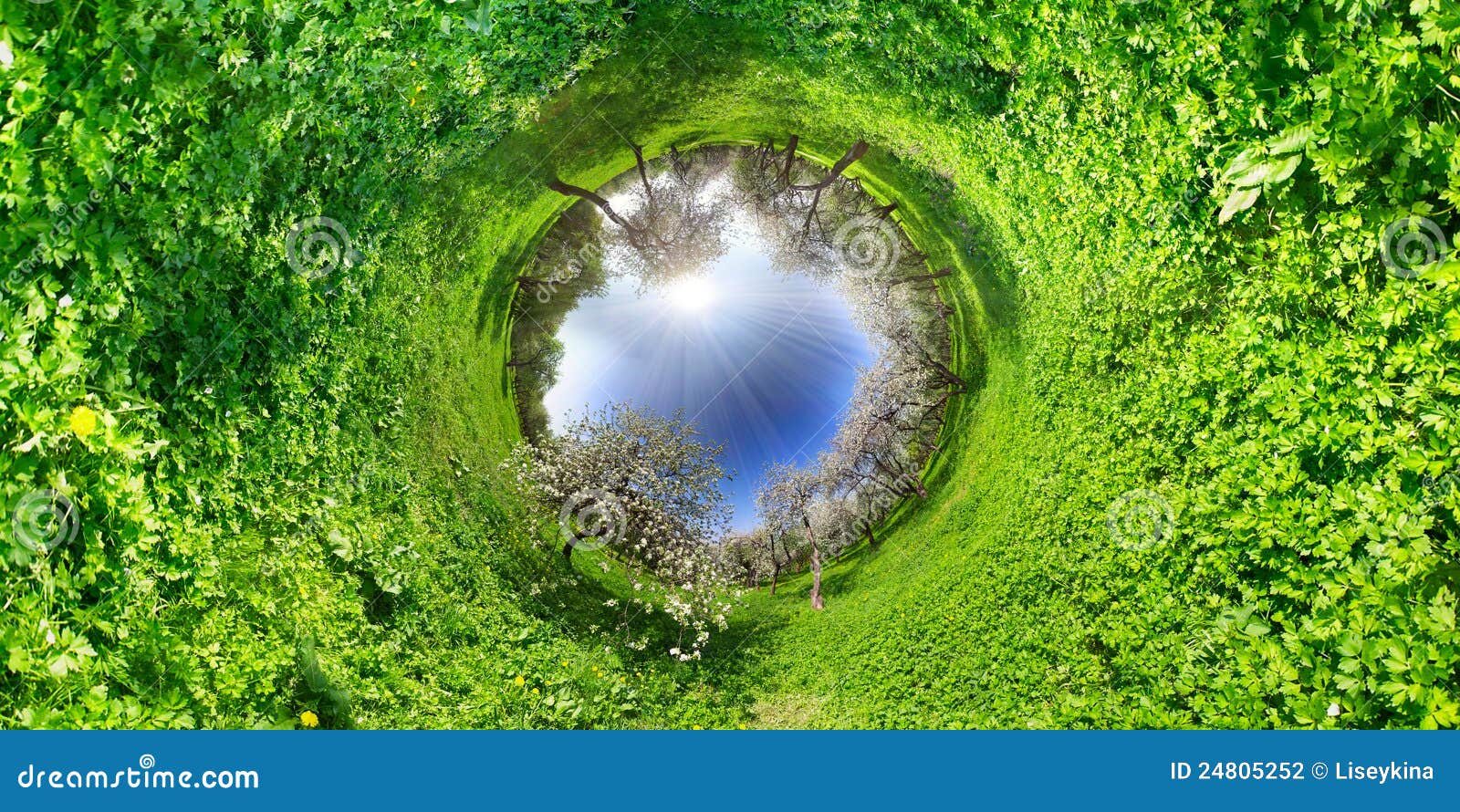 Spring planet stock photo. Image of garden, cloudscape - 24805252