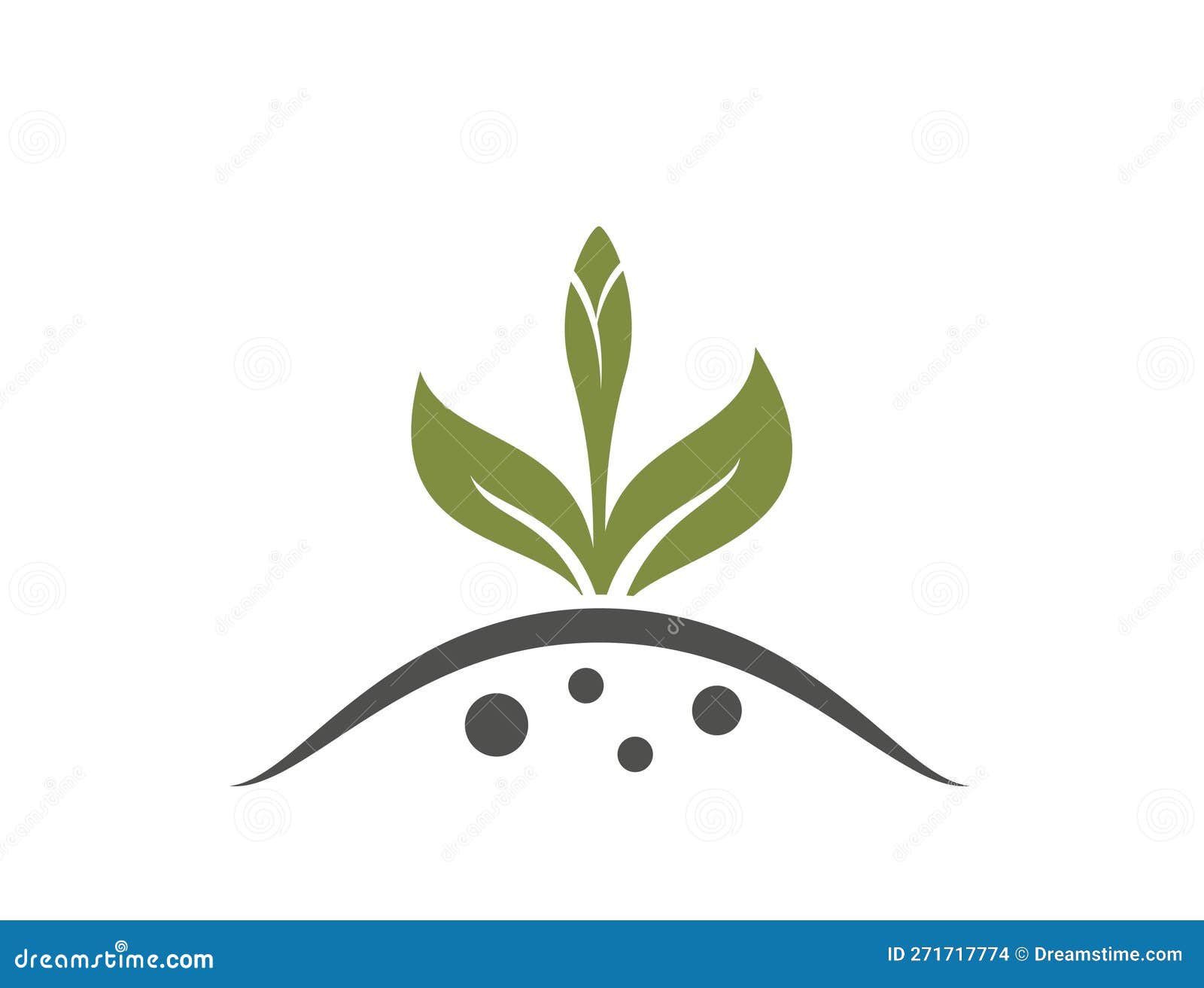Spring Plant Bud Icon. Sprout, Planting and Germinate Symbol Stock ...