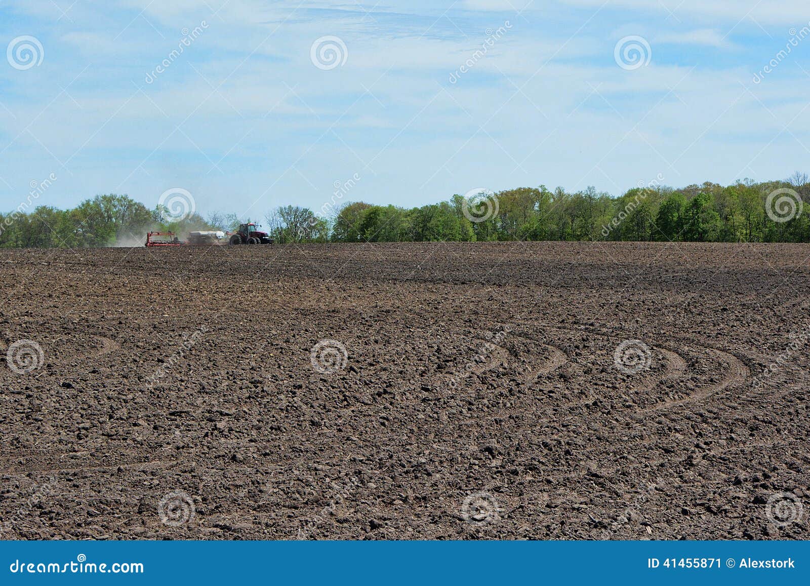 Spring Planting 2 stock image. Image of tractor, farm - 41455871