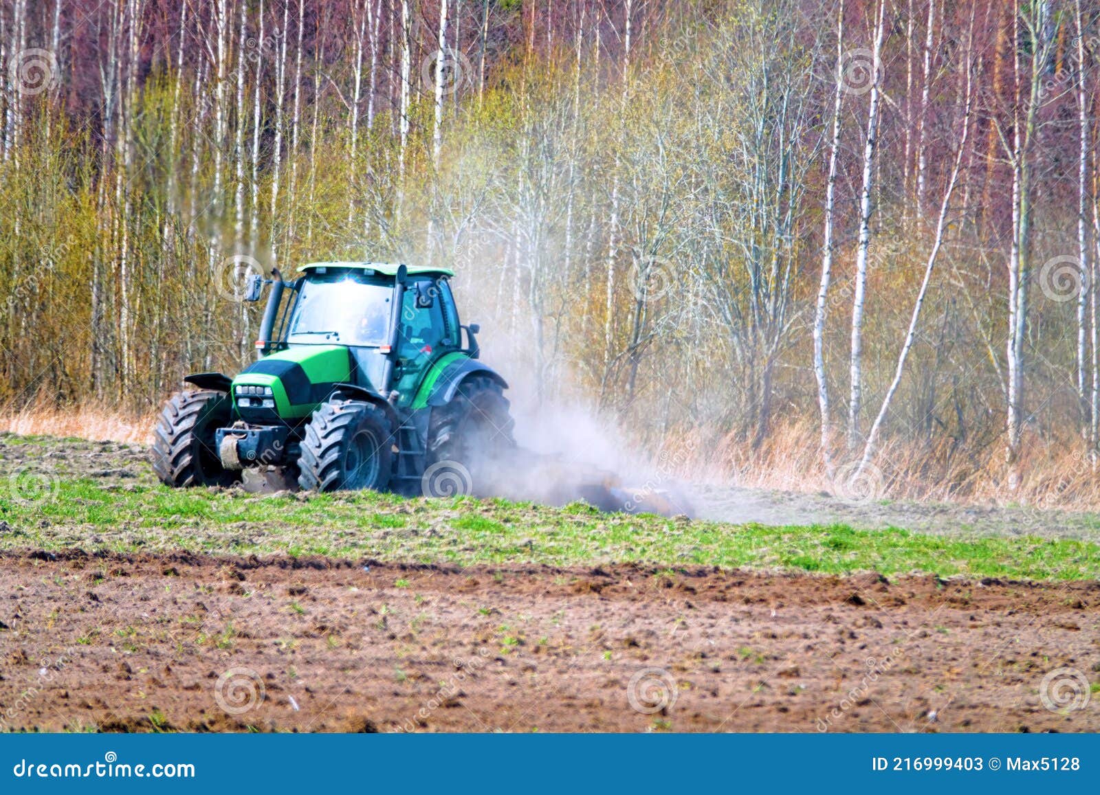 Spring Plowing of the Fallow Stock Image - Image of harrowing, cast ...