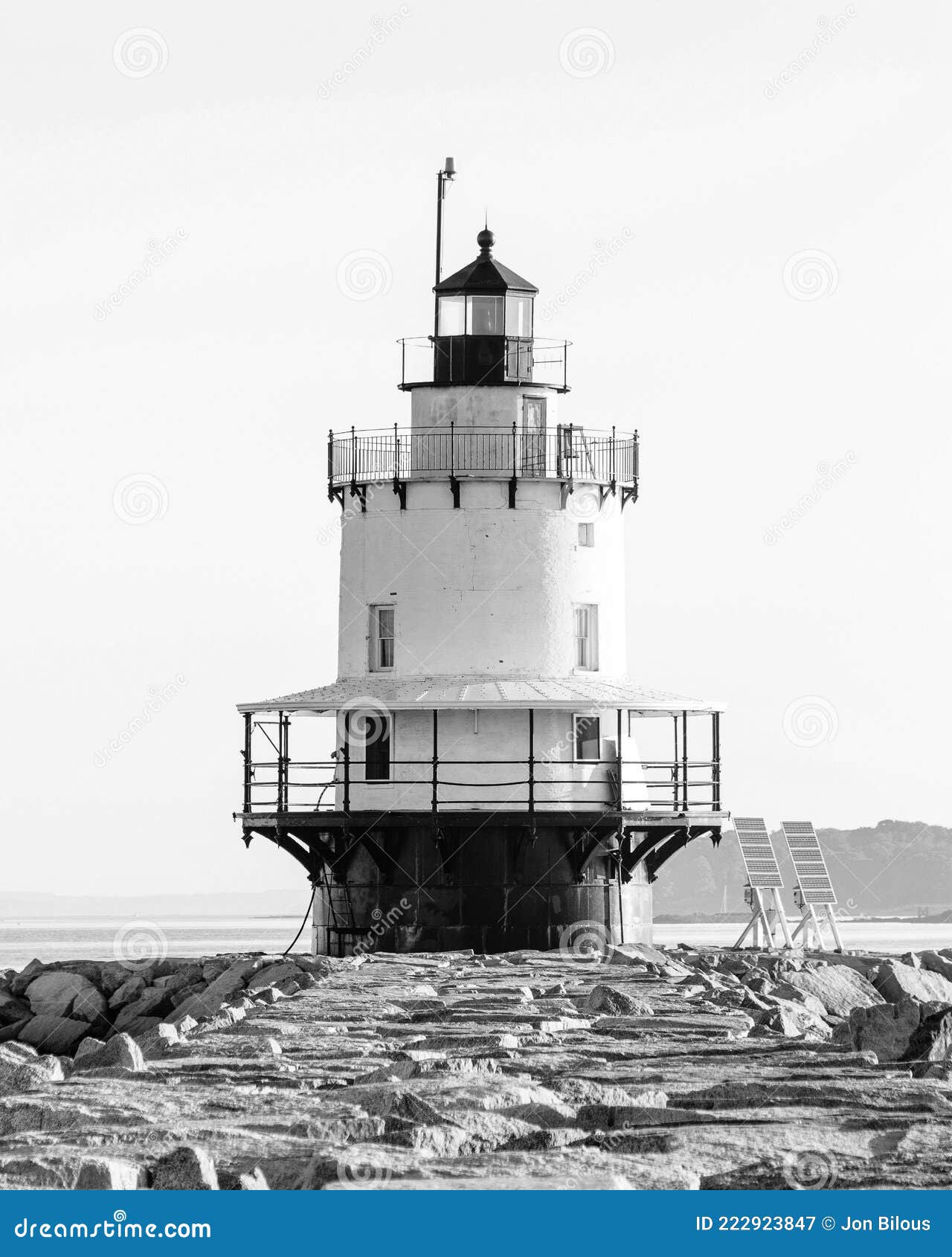 Spring Point Ledge Lighthouse, in Portland, Maine Stock Image - Image ...