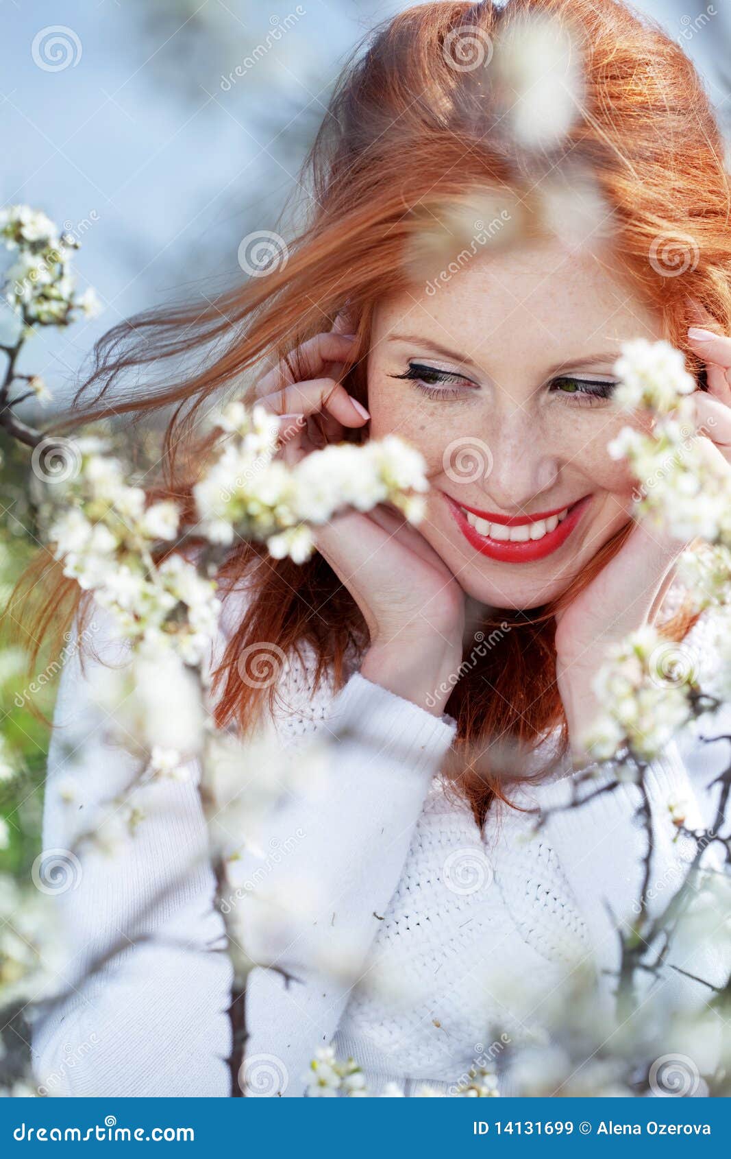 Spring portrait stock image. Image of outdoor, romantic - 14131699