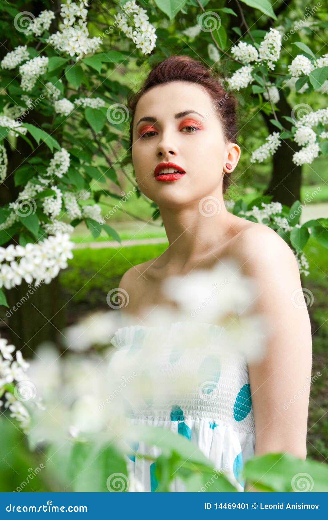 Spring portrait stock image. Image of beauty, park, outdoors - 14469401