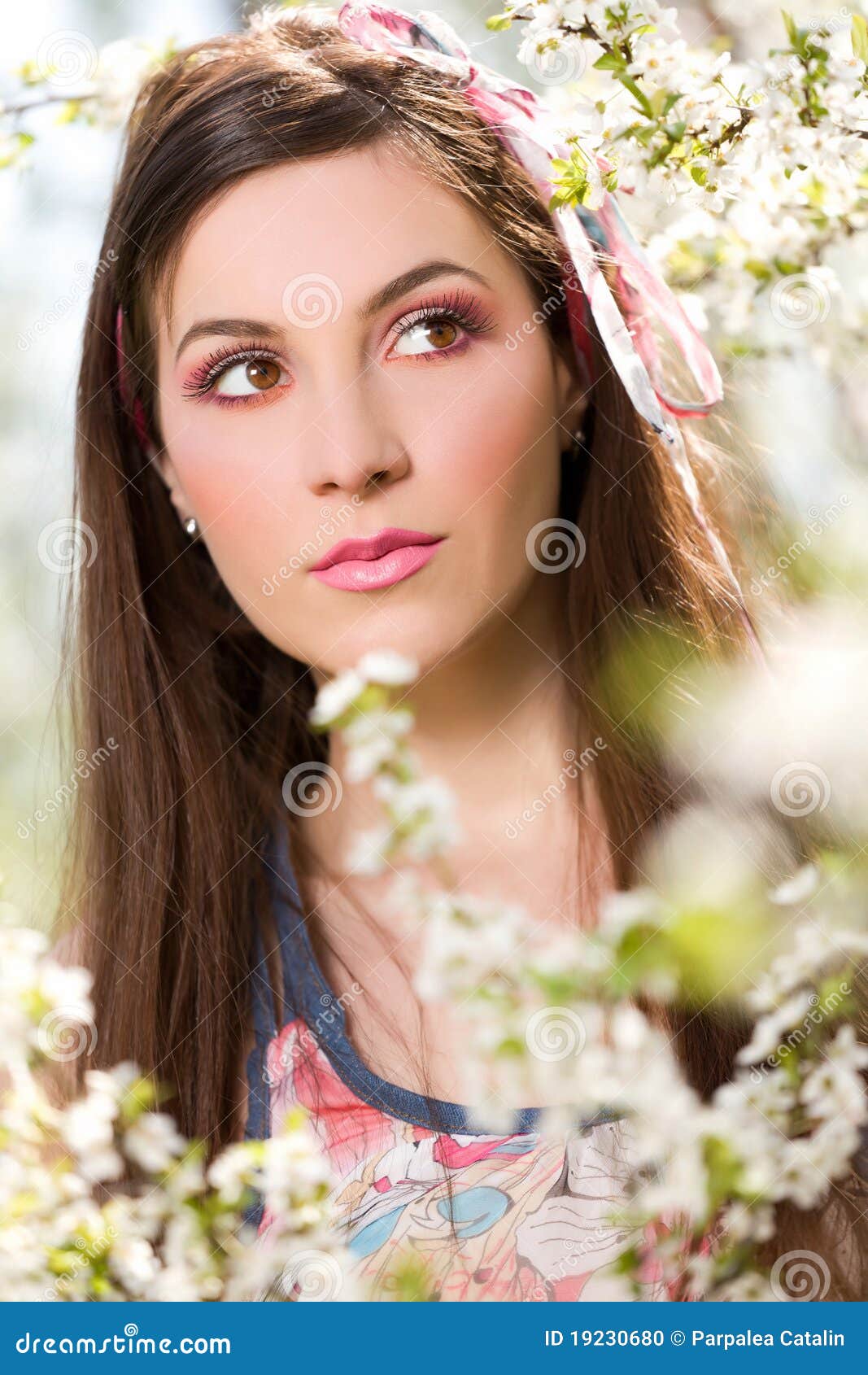 Spring portrait stock photo. Image of outdoor, cute, season - 19230680