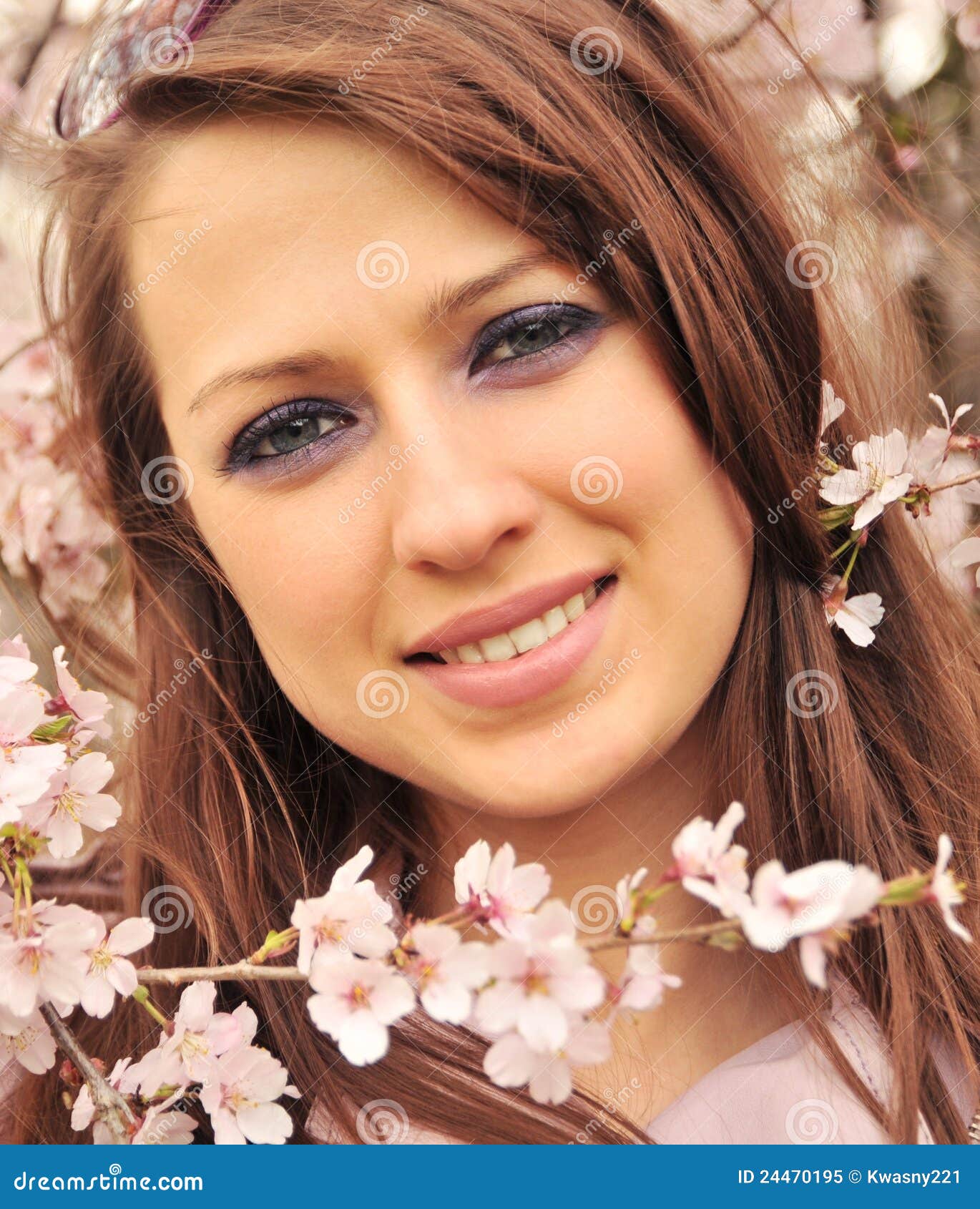 Spring portrait stock image. Image of lifestyle, happy - 24470195