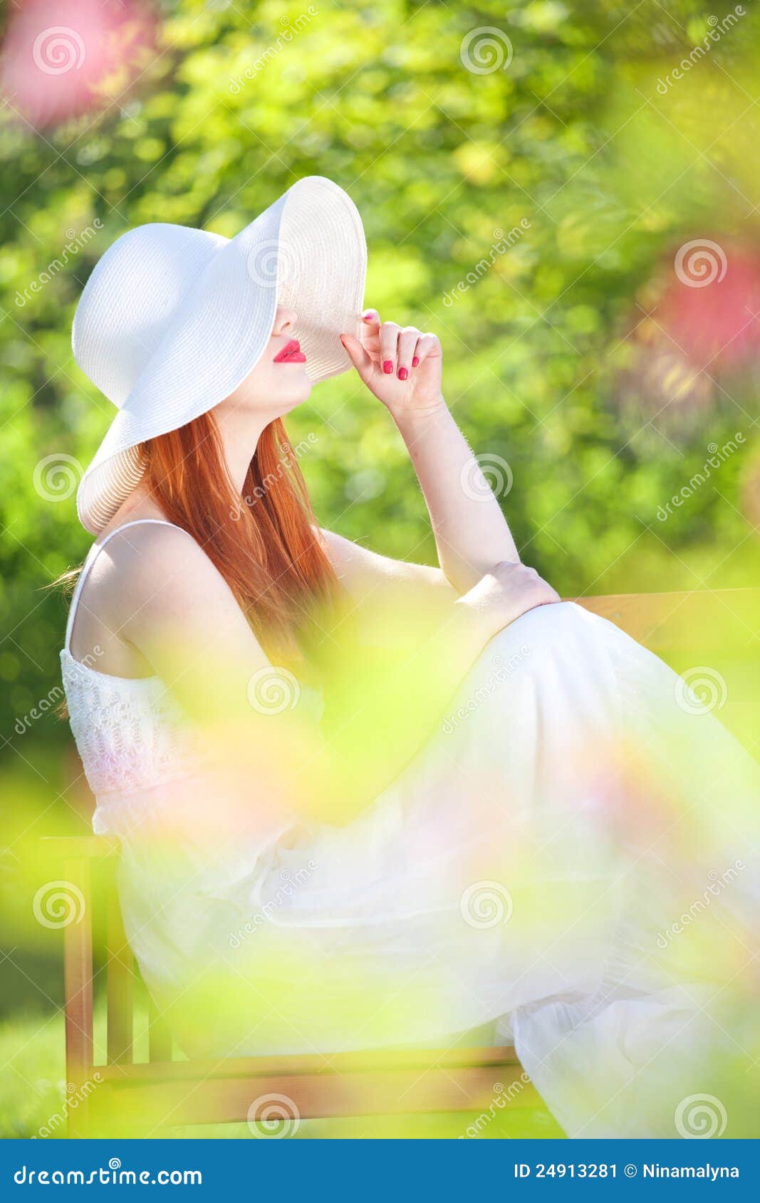 Spring portrait stock image. Image of beautiful, dreaming - 24913281