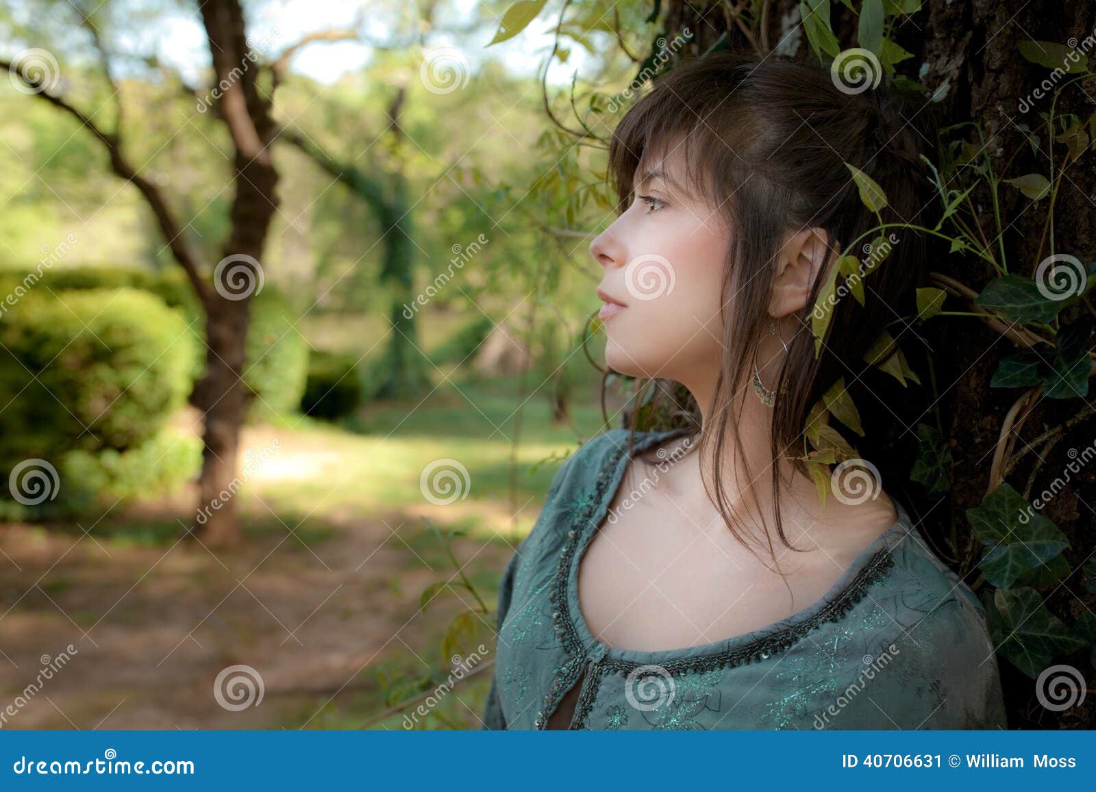 Spring Portrait stock image. Image of person, nature - 40706631