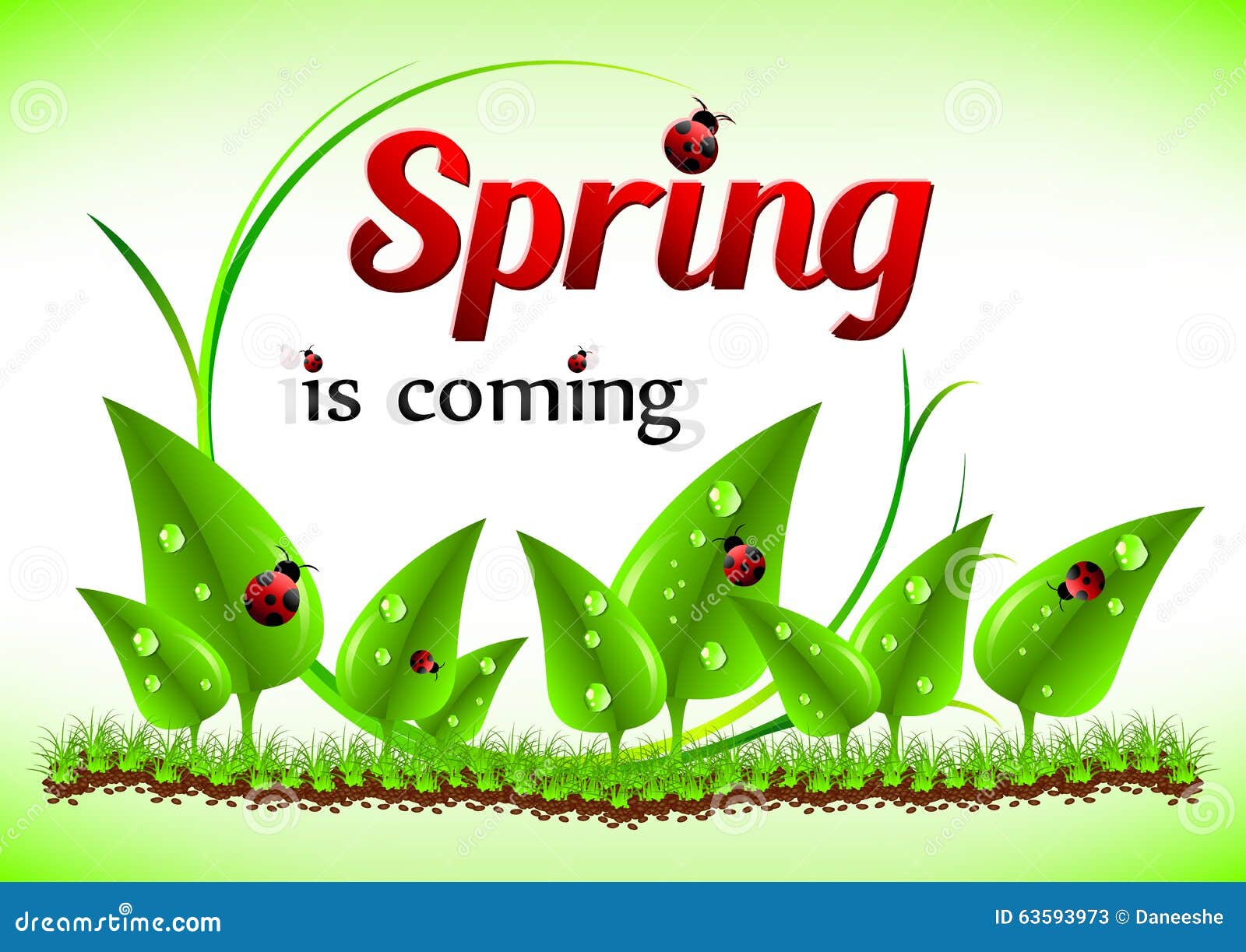 Spring Positive Postcard for Congratulations with Beginning of Spring ...