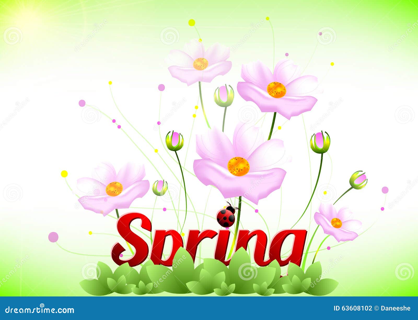 Spring Positive Postcard for Congratulations with Beginning of Spring ...