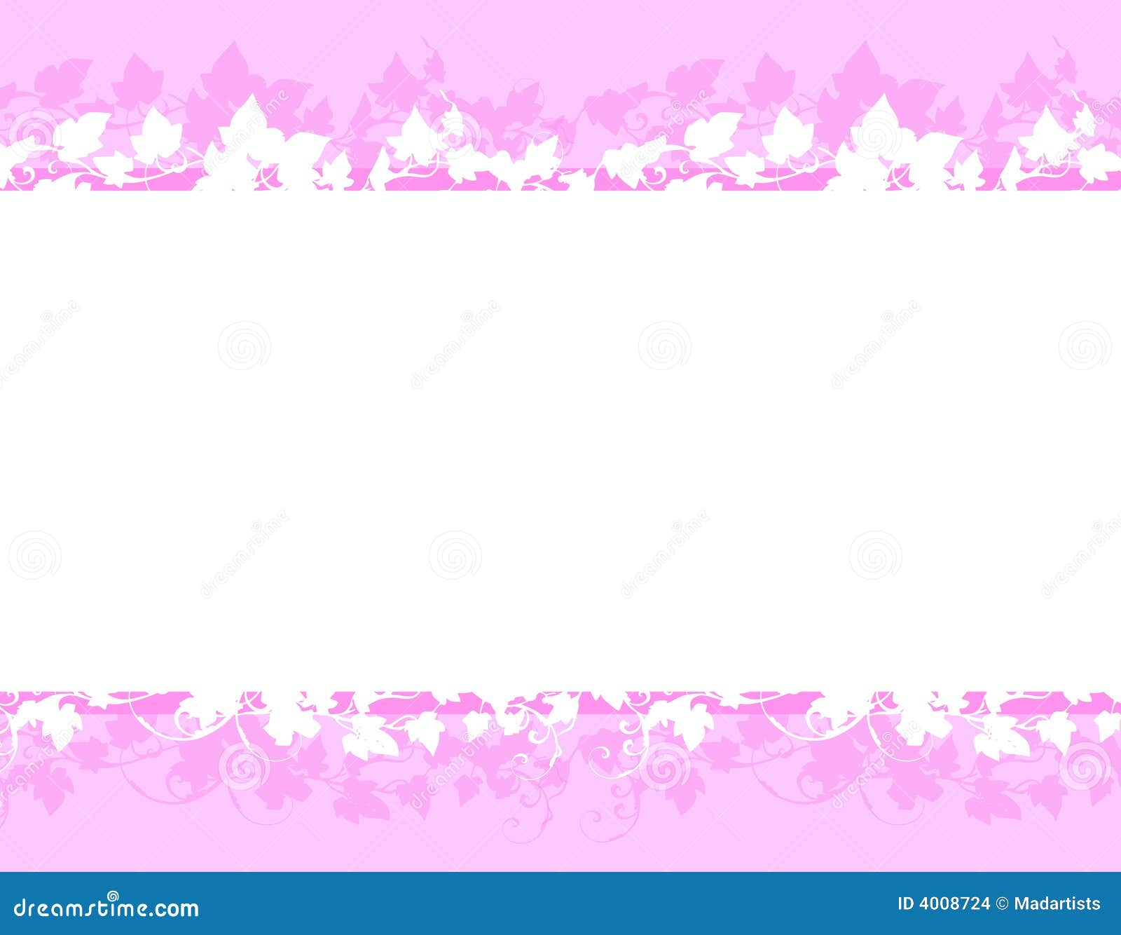 Spring Purple White Floral Vine Borders Stock Illustration ...