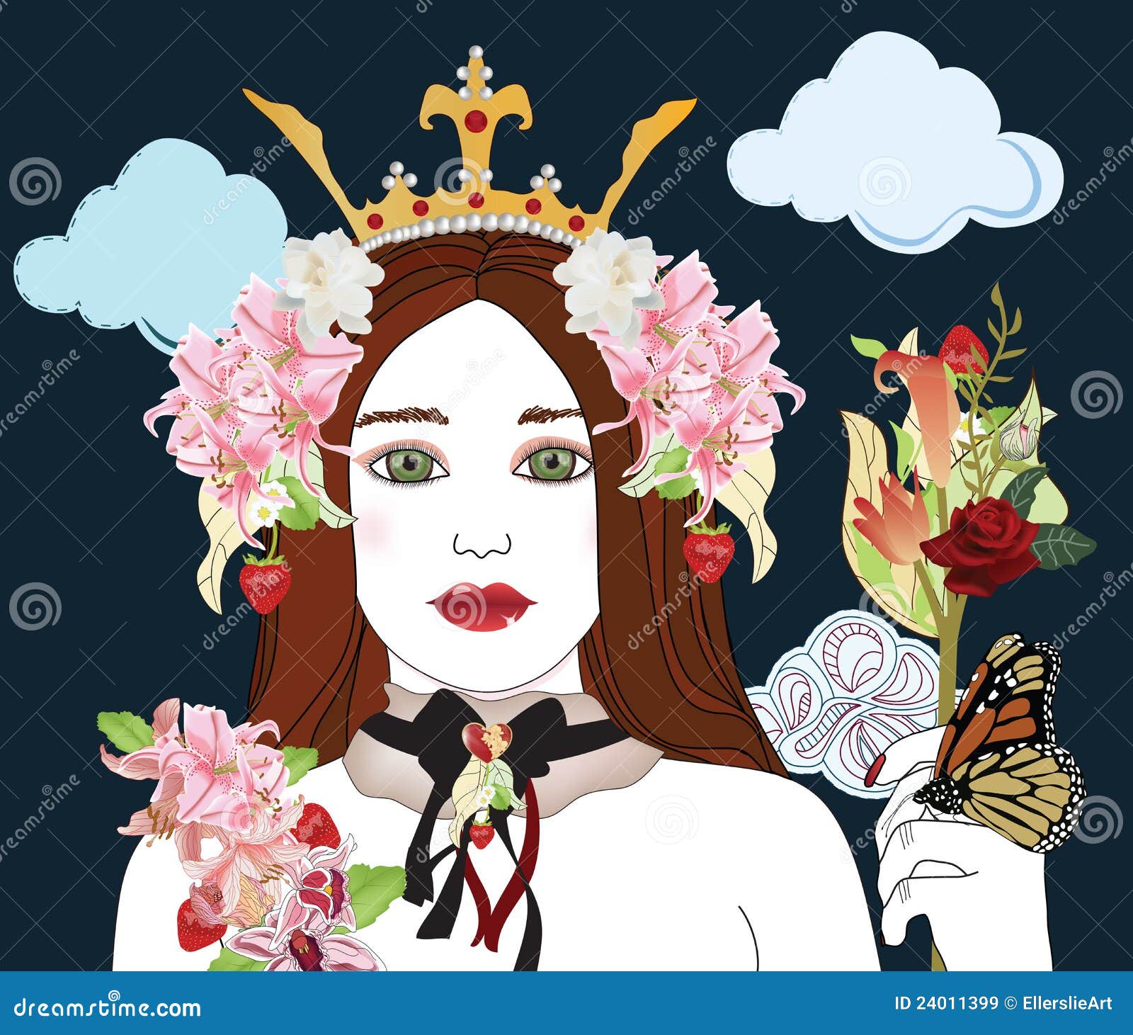 Spring Personification Stock Illustration | CartoonDealer.com #25328488