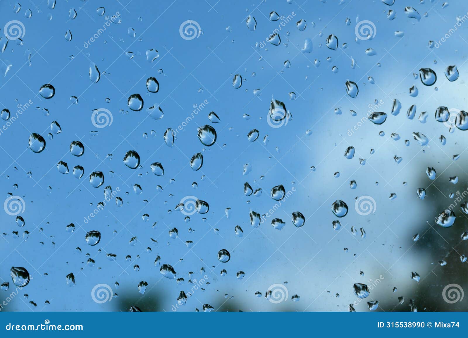 Spring Rain Drops on Car Glass 1 Stock Photo - Image of roof, weather ...